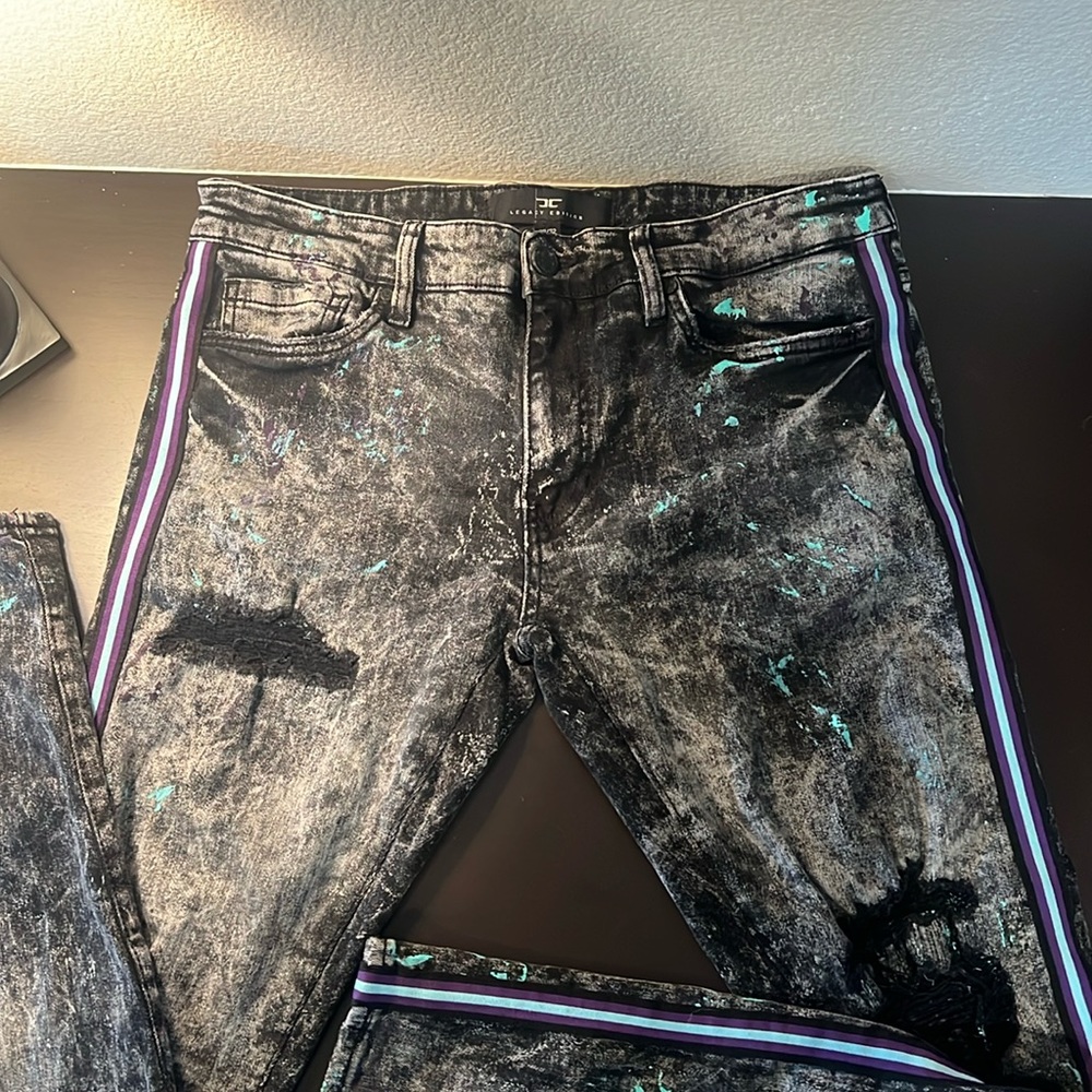 Men’s Legacy Edition Acid Wash - Paint Splatter Size … - Gem